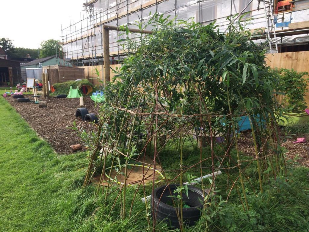 Benefits of planting living willow garden sculptures and structures